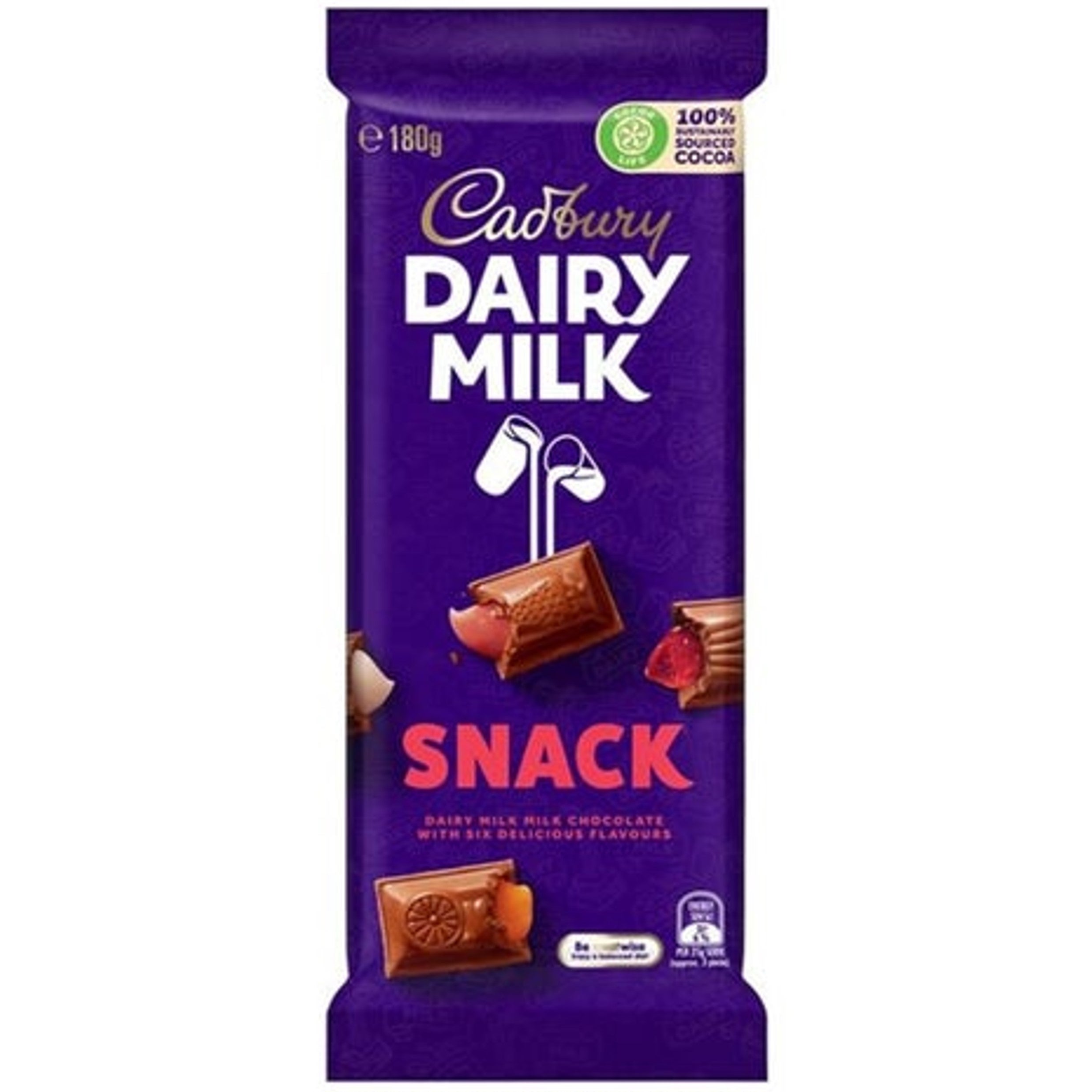 Cadbury Dairy Milk Snack Tablet bar 180g AUSTRALIA | Limestone Exotic ...